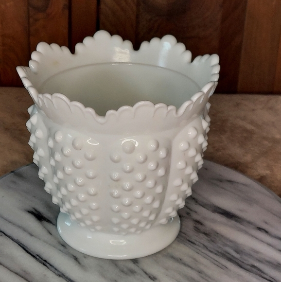 Fenton | Accents | Fenton Milk Glass Planter | Poshmark